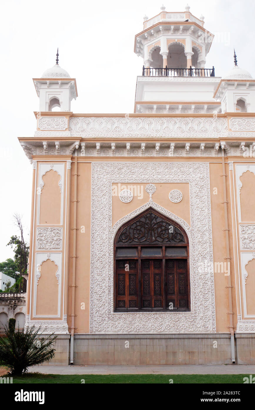 EXTERIOR FACADE OF THE Chowmahalla PALACE Hyderabad, Telangana, INDIA ...