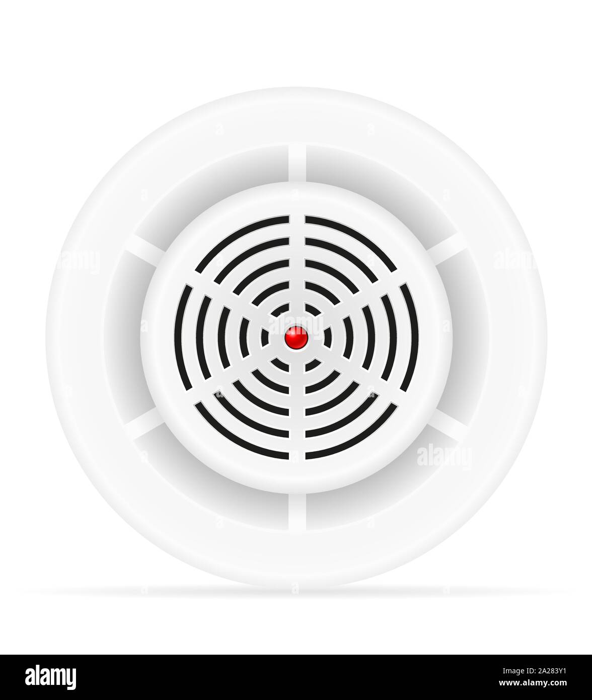 smoke detector fire and gas home security system vector illustration ...