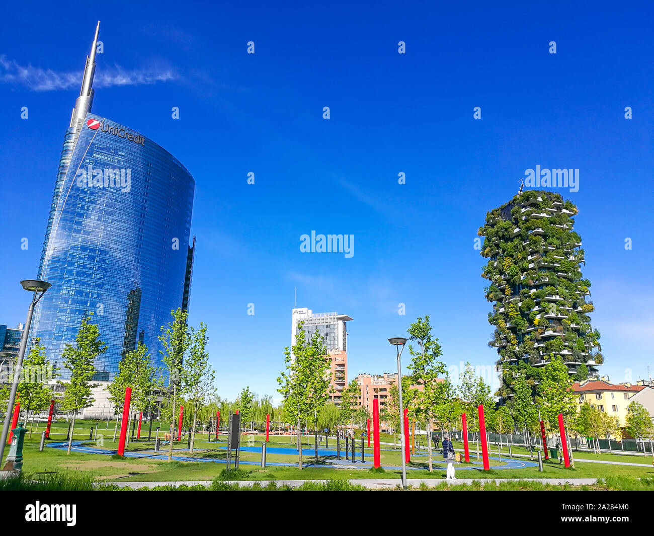 Milan, Italy: Cityscape, new financial and residential district ...