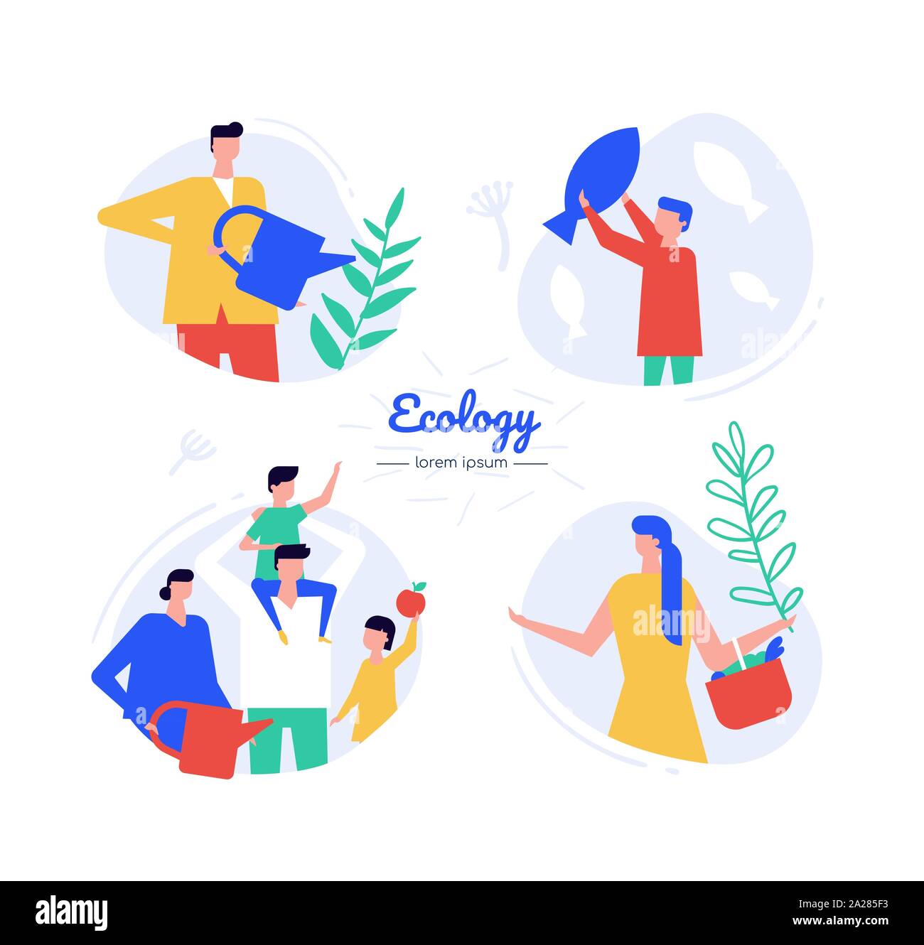 Gardening girl clipart Stock Vector Images - Alamy