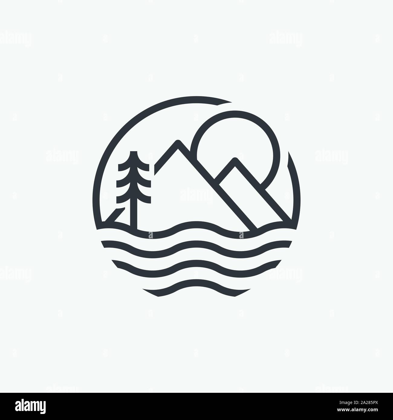 Lake Vector Icon
