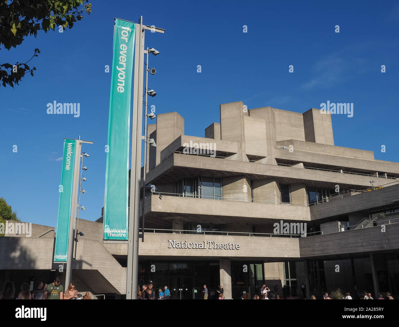 LONDON, UK - CIRCA SEPTEMBER 2019: The Royal National Theatre designed ...