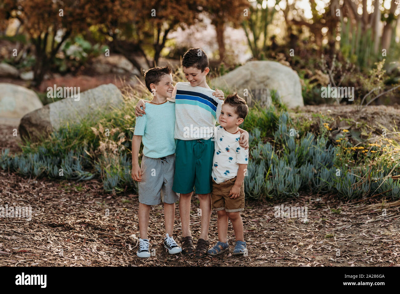 Brothers embrace hi-res stock photography and images - Alamy