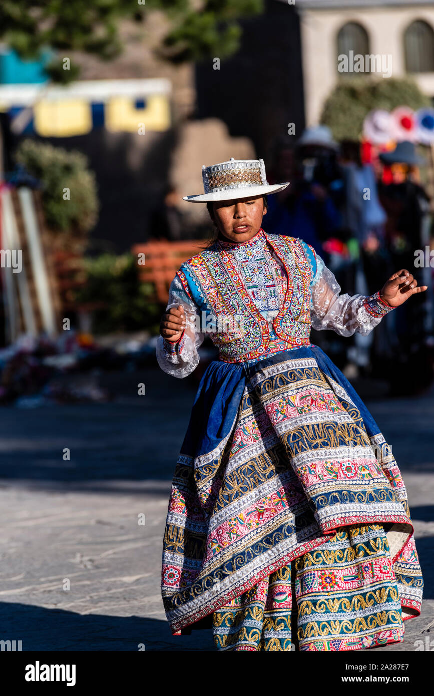 Wititi dancers in Colca valley,Arequipa,Peru Stock Photo - Alamy