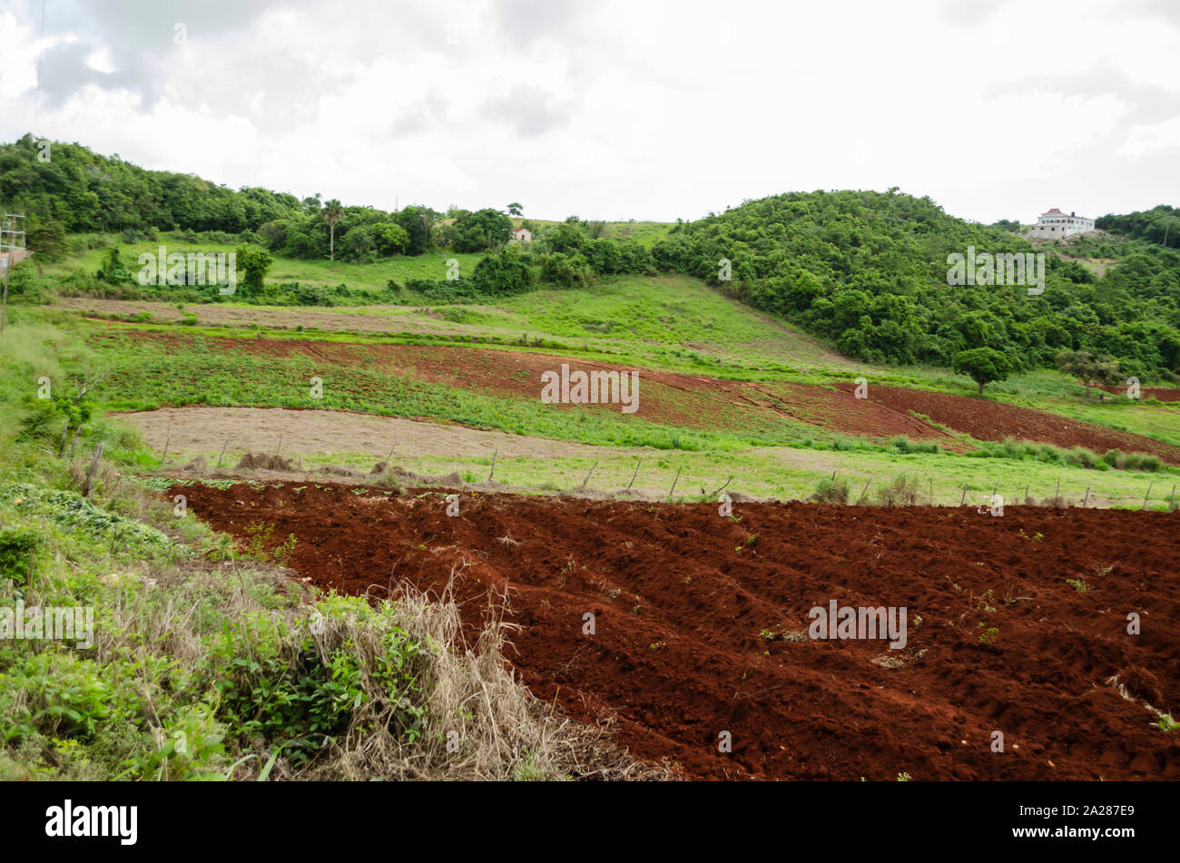 Nature's Colors Of Land And Sky Stock Photo - Alamy
