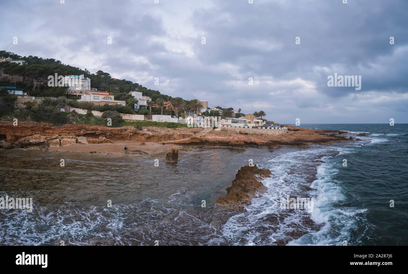 "Cala de Aigua DolÃ§" beach in Denia Stock Photo - Alamy