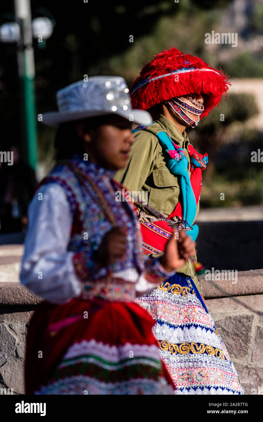 Wititi dancers in Colca valley,Arequipa,Peru Stock Photo - Alamy