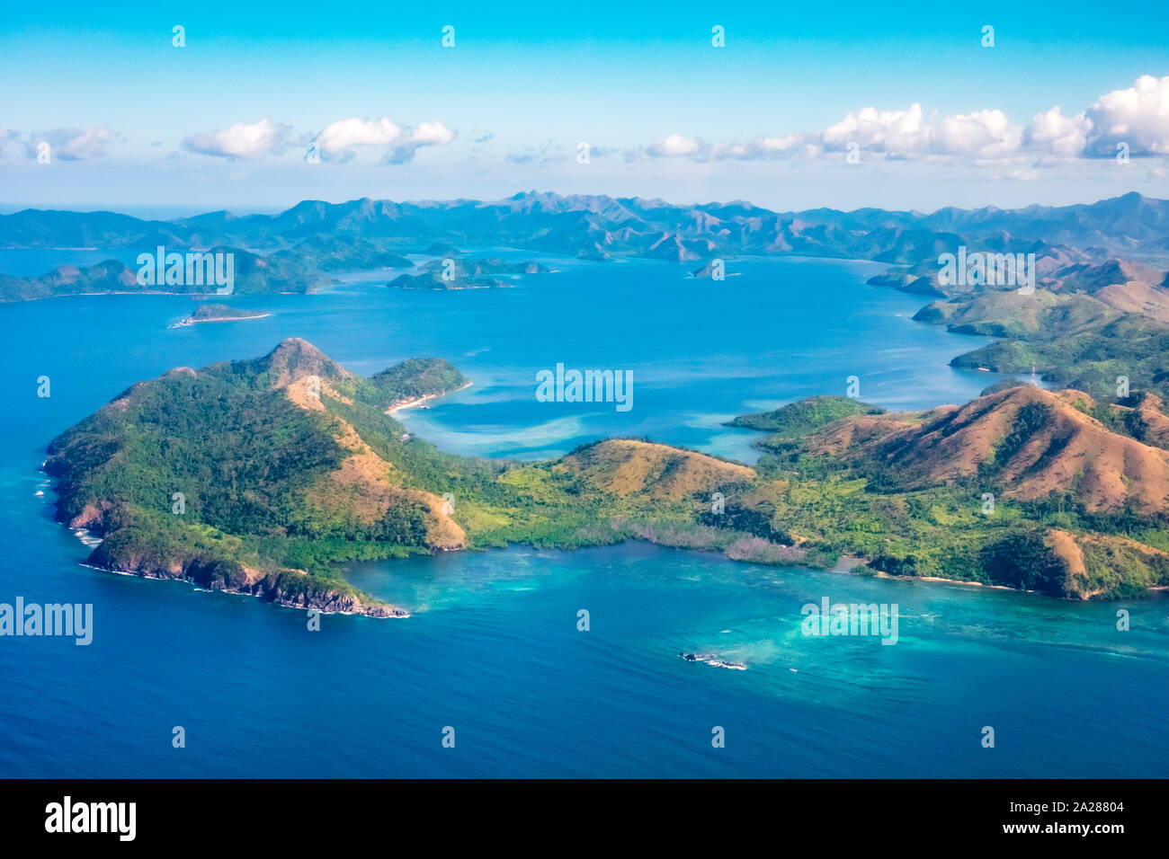Aerial view of Busuanga Island, Coron, Palawan, Philippines Stock Photo ...