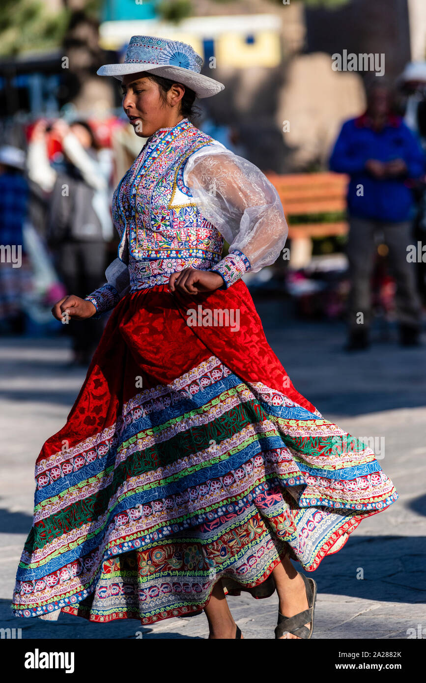 Wititi dancers in Colca valley,Arequipa,Peru Stock Photo - Alamy