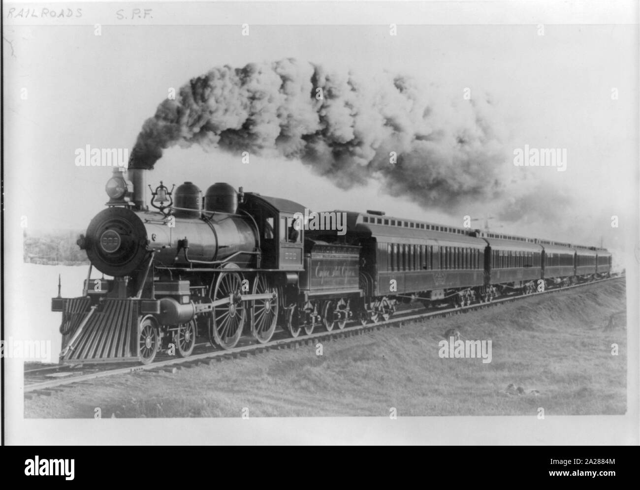 Prize locomotive 999 and the prize Wagner Palace car train Stock Photo ...