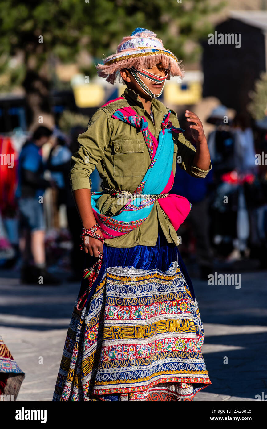 Wititi dancers in Colca valley,Arequipa,Peru Stock Photo - Alamy