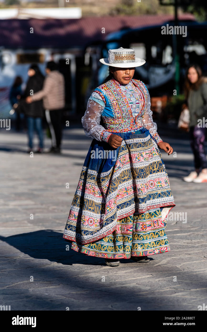 Wititi dancers in Colca valley,Arequipa,Peru Stock Photo - Alamy