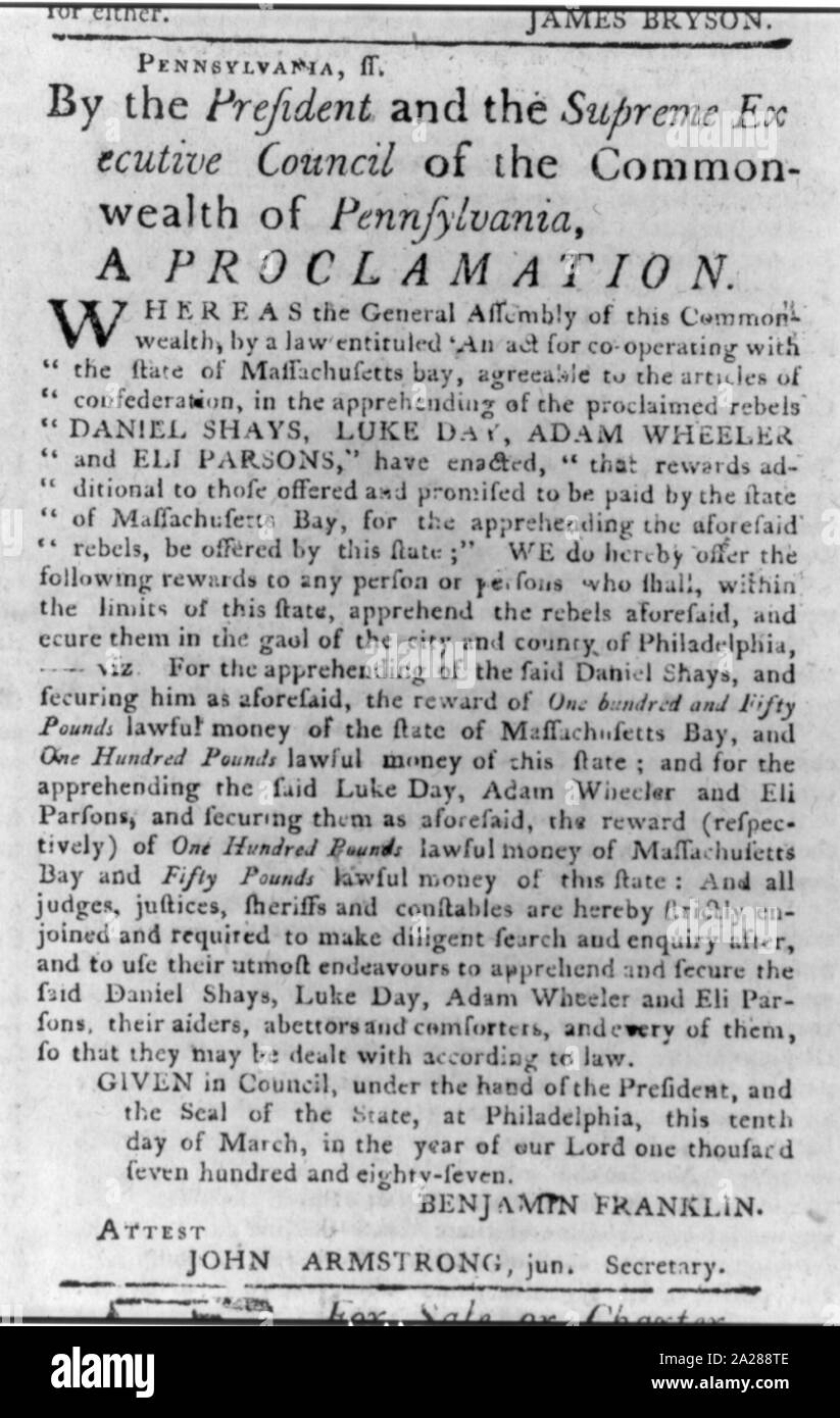 Daniel shays rebellion hi-res stock photography and images - Alamy