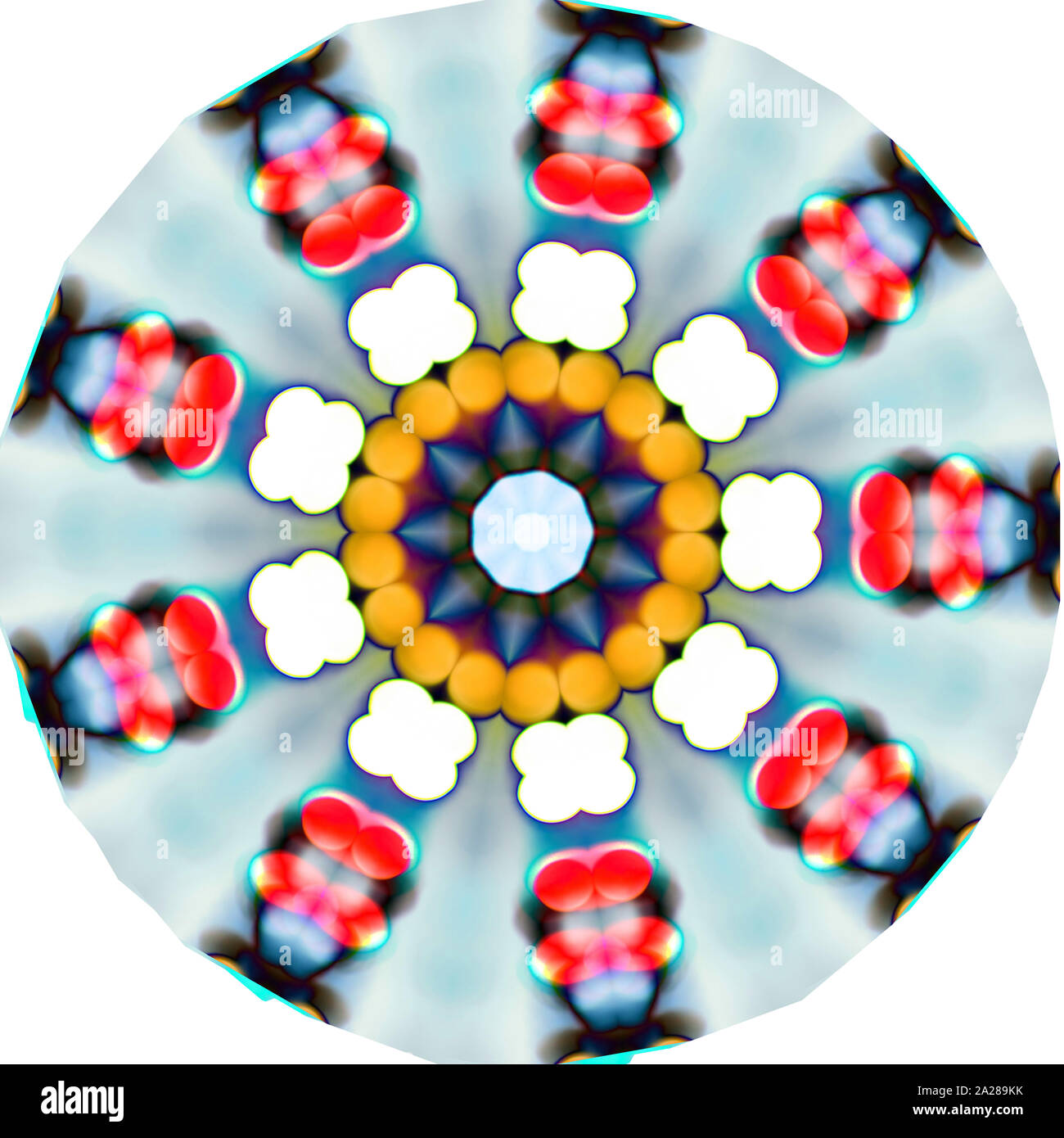 Virtual kaleidoscope mandala sequence patterns, abstract for graphic ...