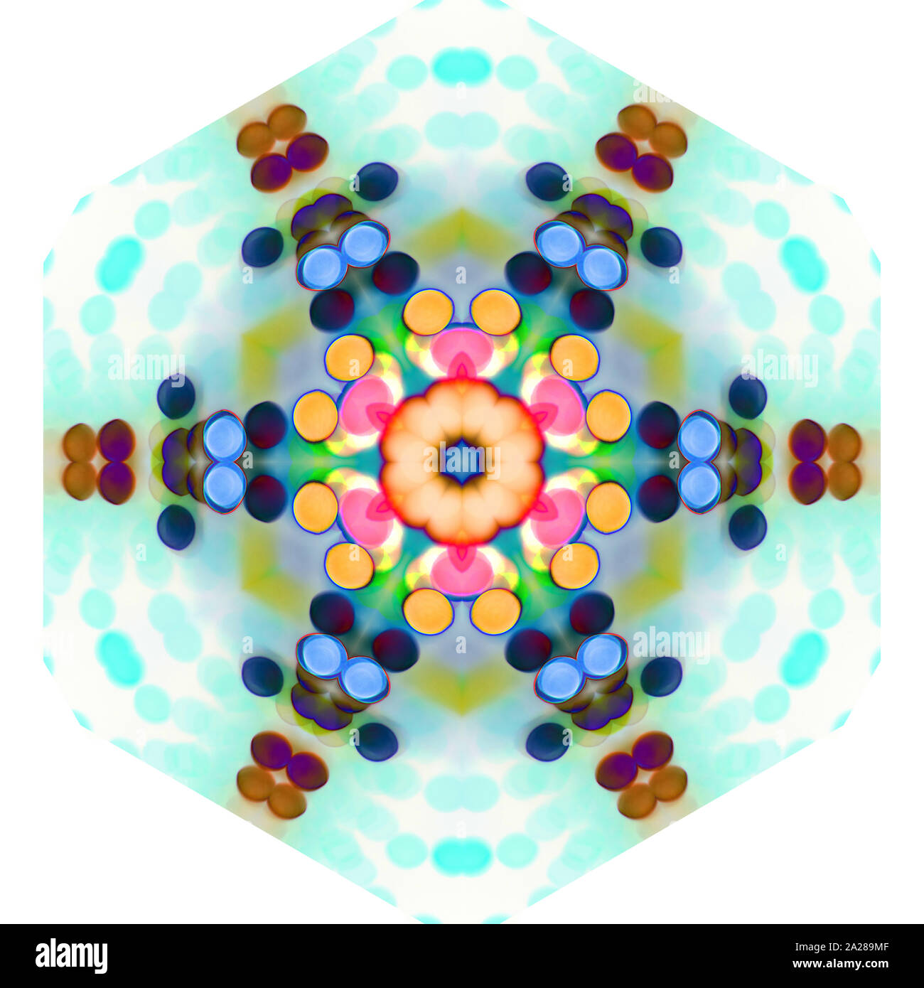 Virtual kaleidoscope mandala sequence patterns, abstract for graphic ...