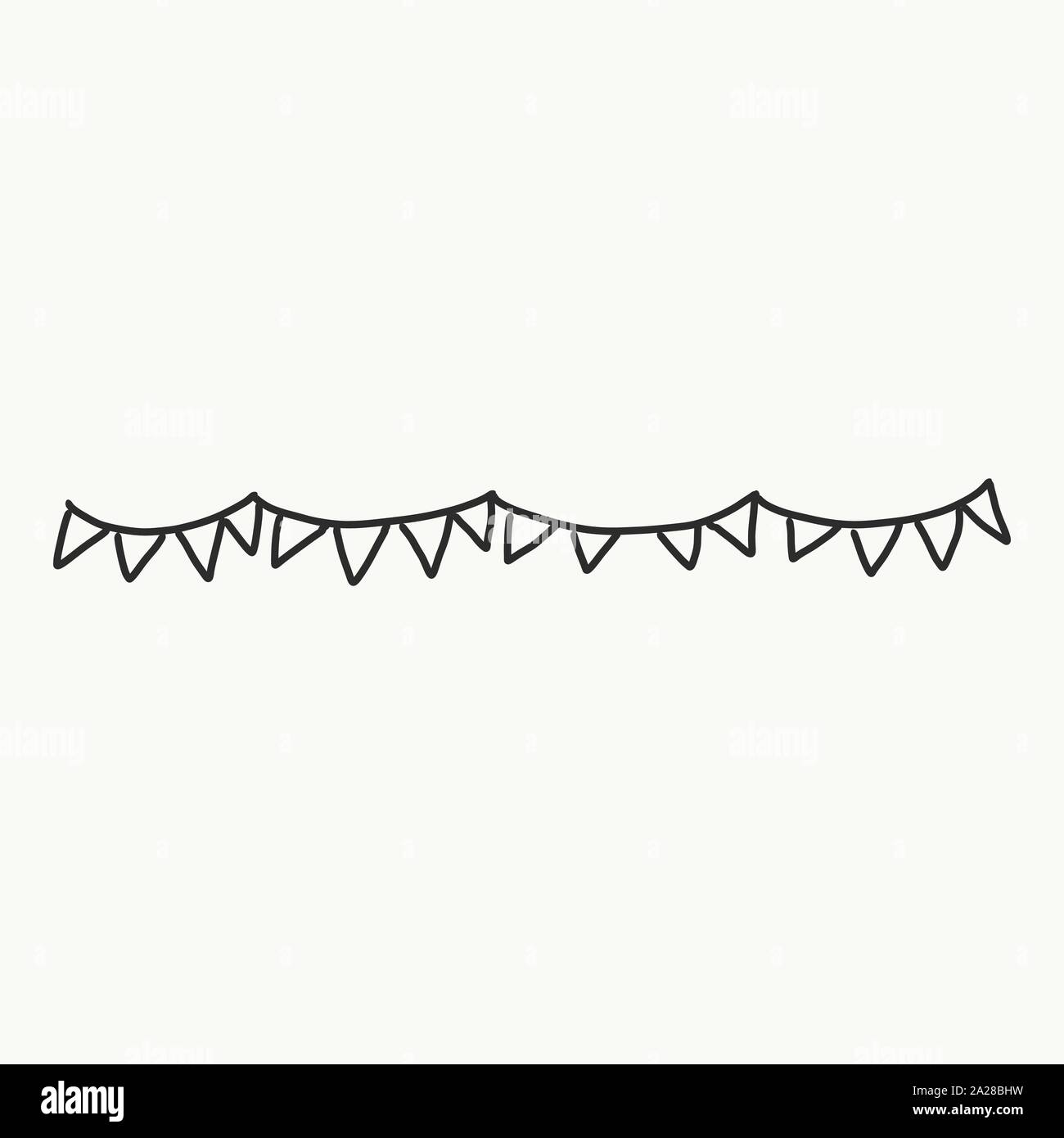 Vector of some banners, buntings, borders and dividers for your notes ...