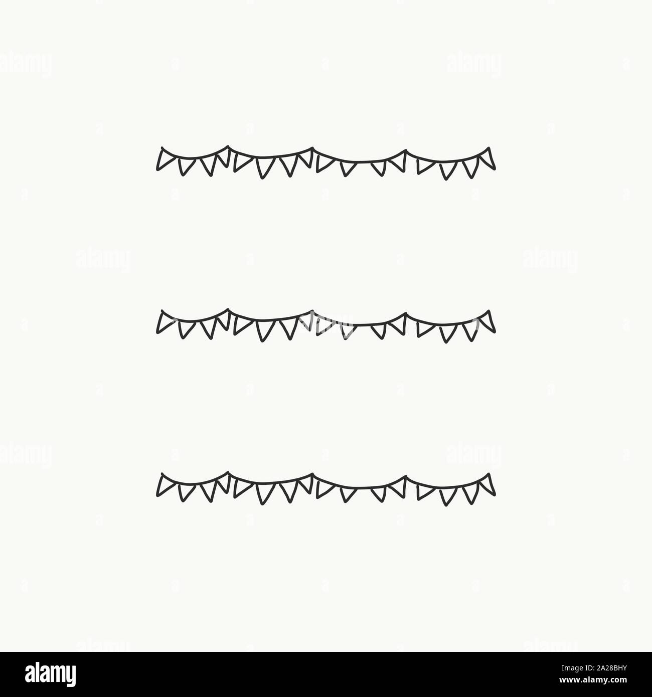 Rainbow bunting banner garland hi-res stock photography and images - Alamy