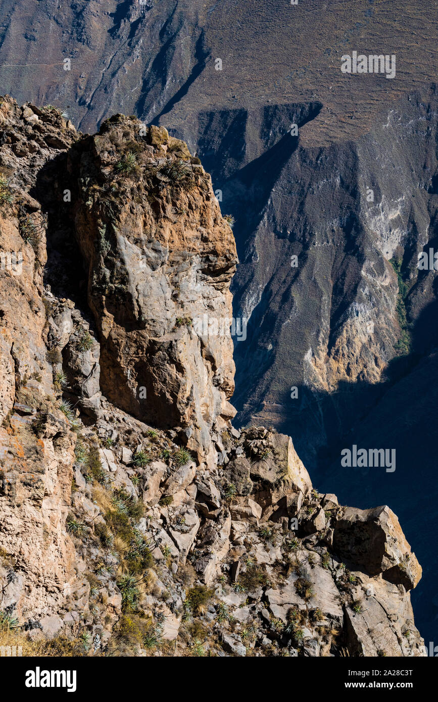 Colca Canyon,Arequipa,Andes mountains,Peru,South America Stock Photo ...