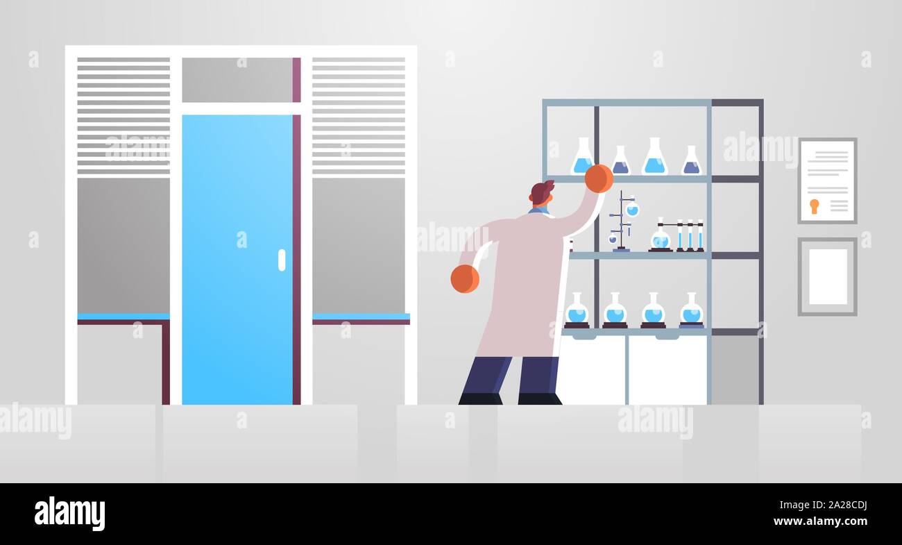 Male healthcare professional in lab Stock Vector Images - Alamy