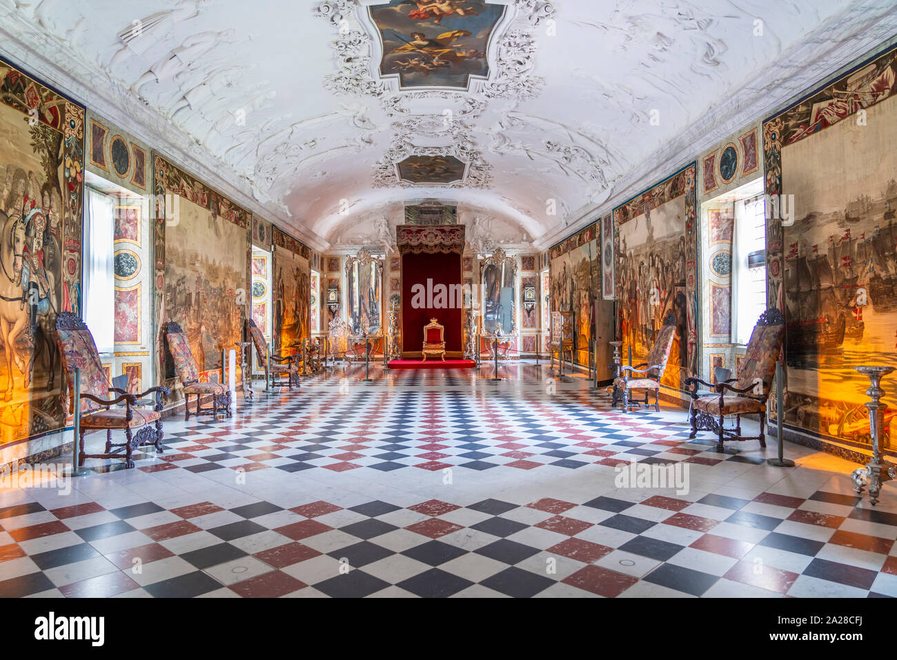 Interior of the Rosenborg Castle in Copenhagen, Denmark Stock Photo - Alamy