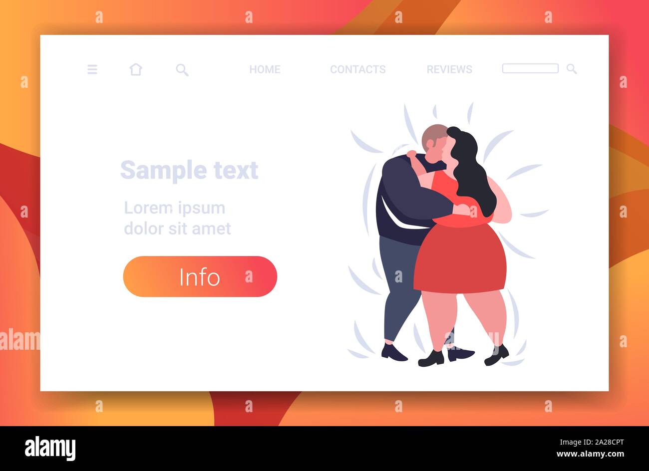 fat obese couple dancing together overweight man woman embracing weight ...