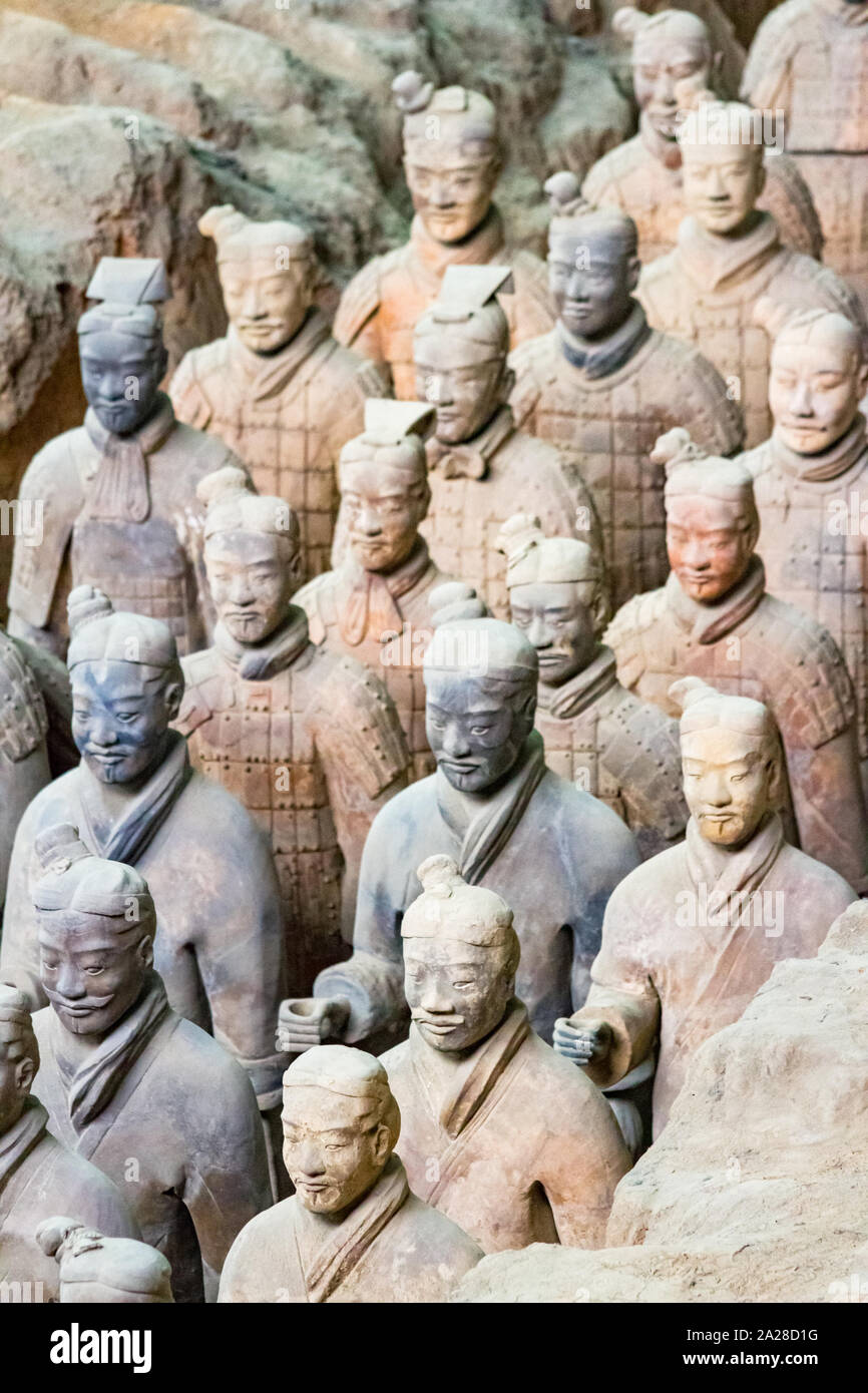 The ancient Terracotta Army in Xi'an, Shaanxi, China Stock Photo - Alamy