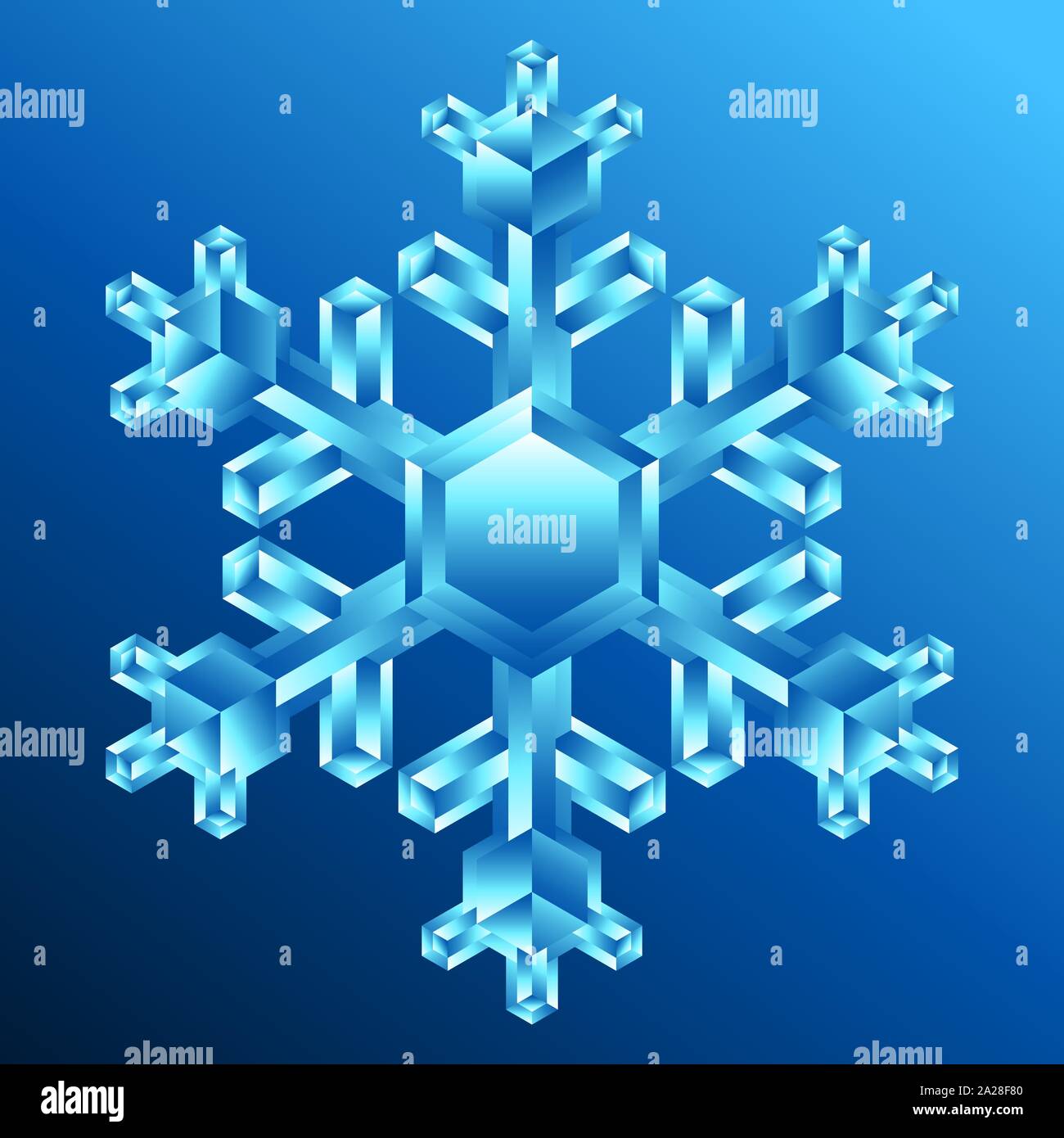 Illustration of crystal snowflake Stock Vector Image & Art - Alamy