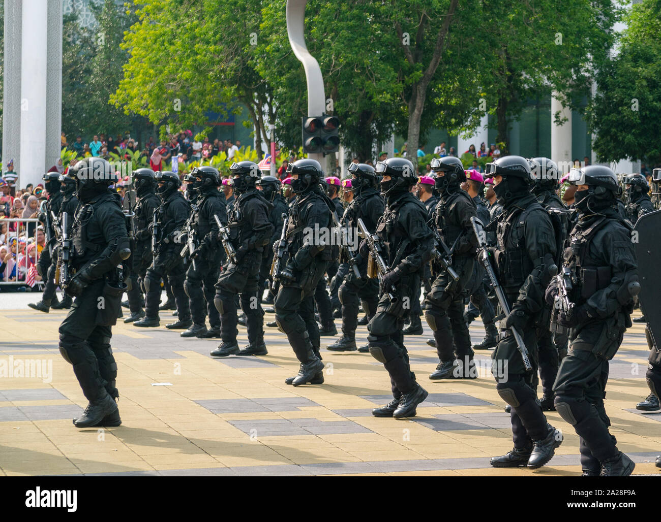 31st August 2019: Malaysian Armed Forced contingent marching at the ...