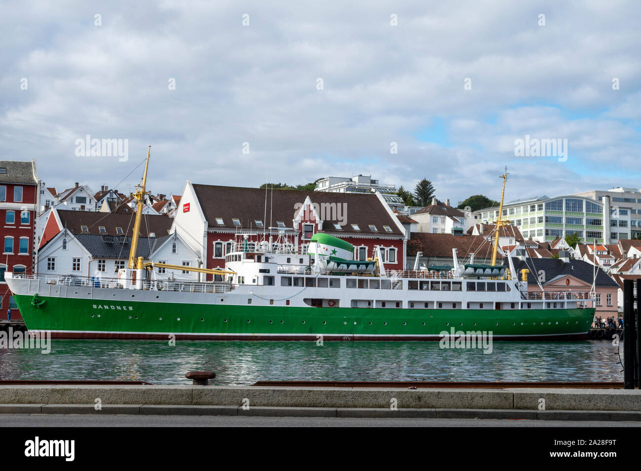 MV Sandnes, Norway's largest preserved ship, in harbour at Stavanger ...