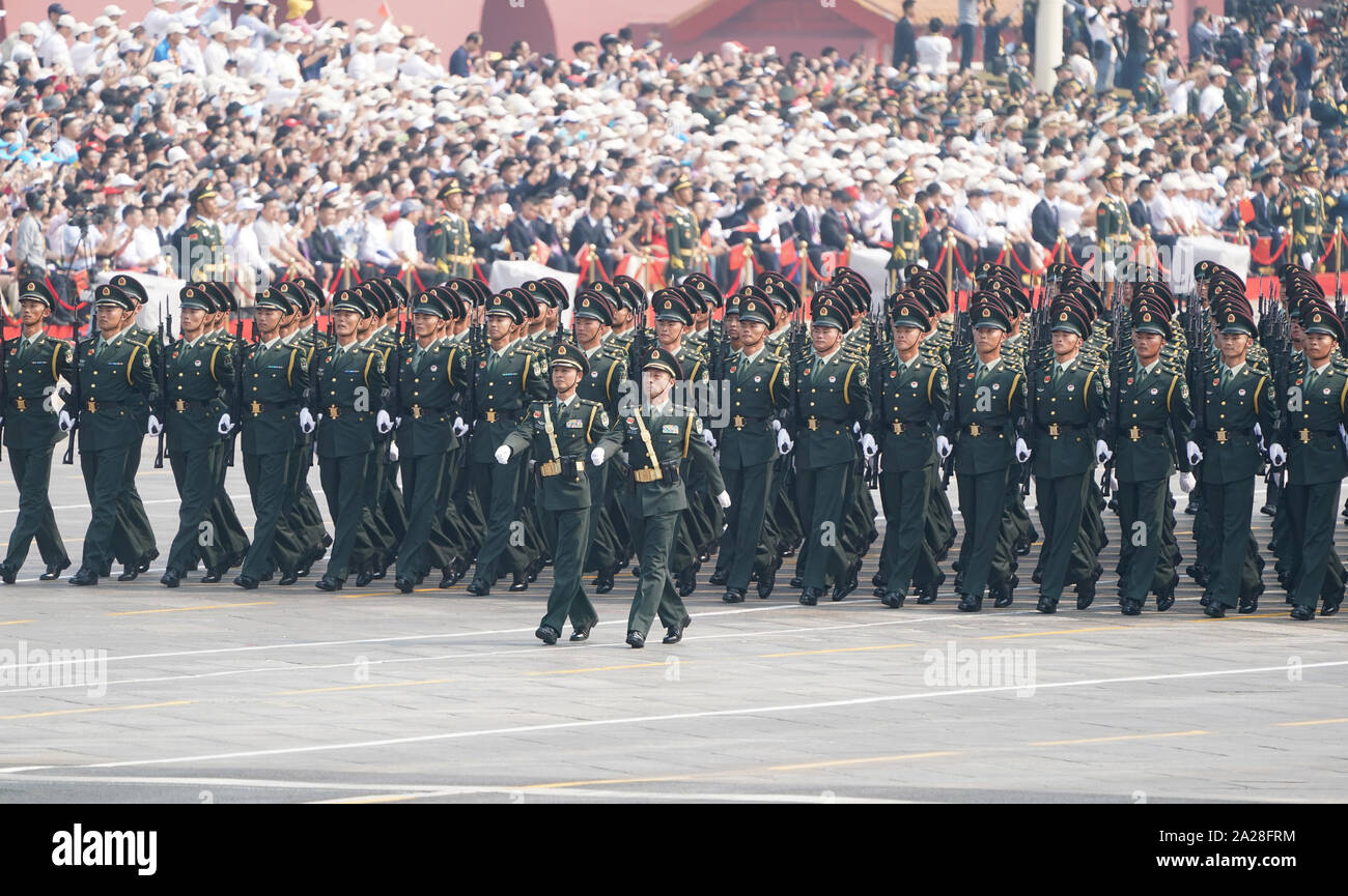Beijing, China. 1st Oct, 2019. A Chinese People's Liberation Army (PLA ...
