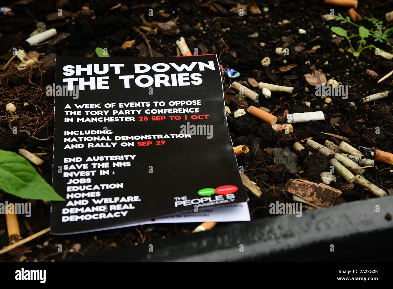 Anti conservative leaflet hi-res stock photography and images - Alamy