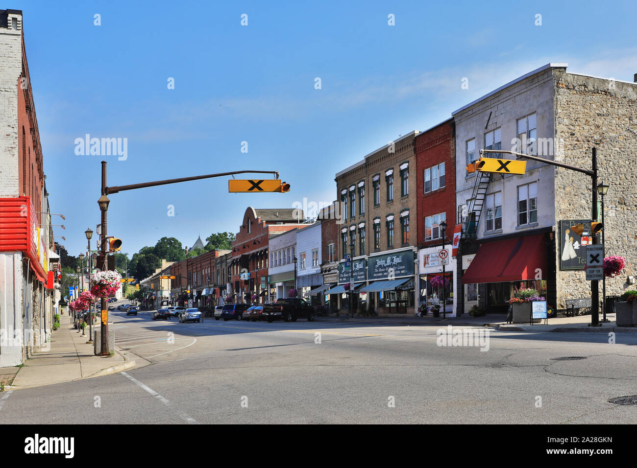A Street scene from Paris, Ontario, Canada Stock Photo - Alamy