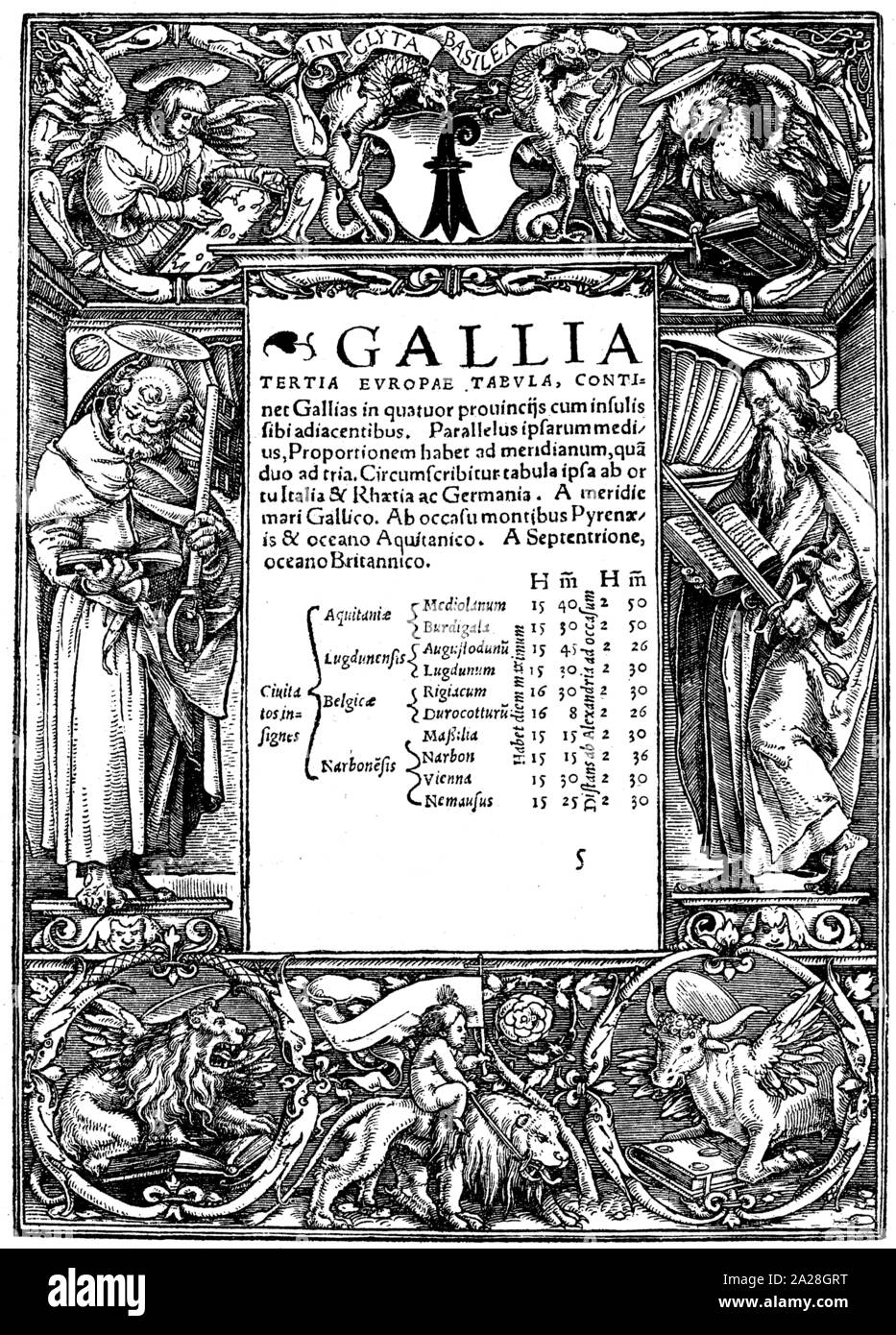 Renaissance book border Cut Out Stock Images & Pictures - Alamy