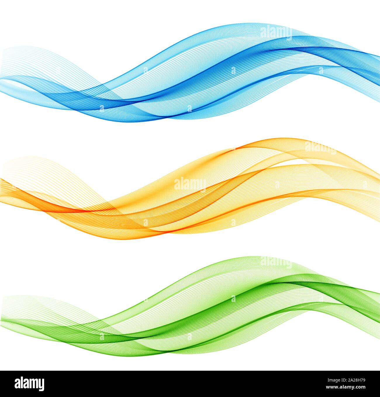 Set of blue abstract wave design element Stock Vector Image & Art - Alamy