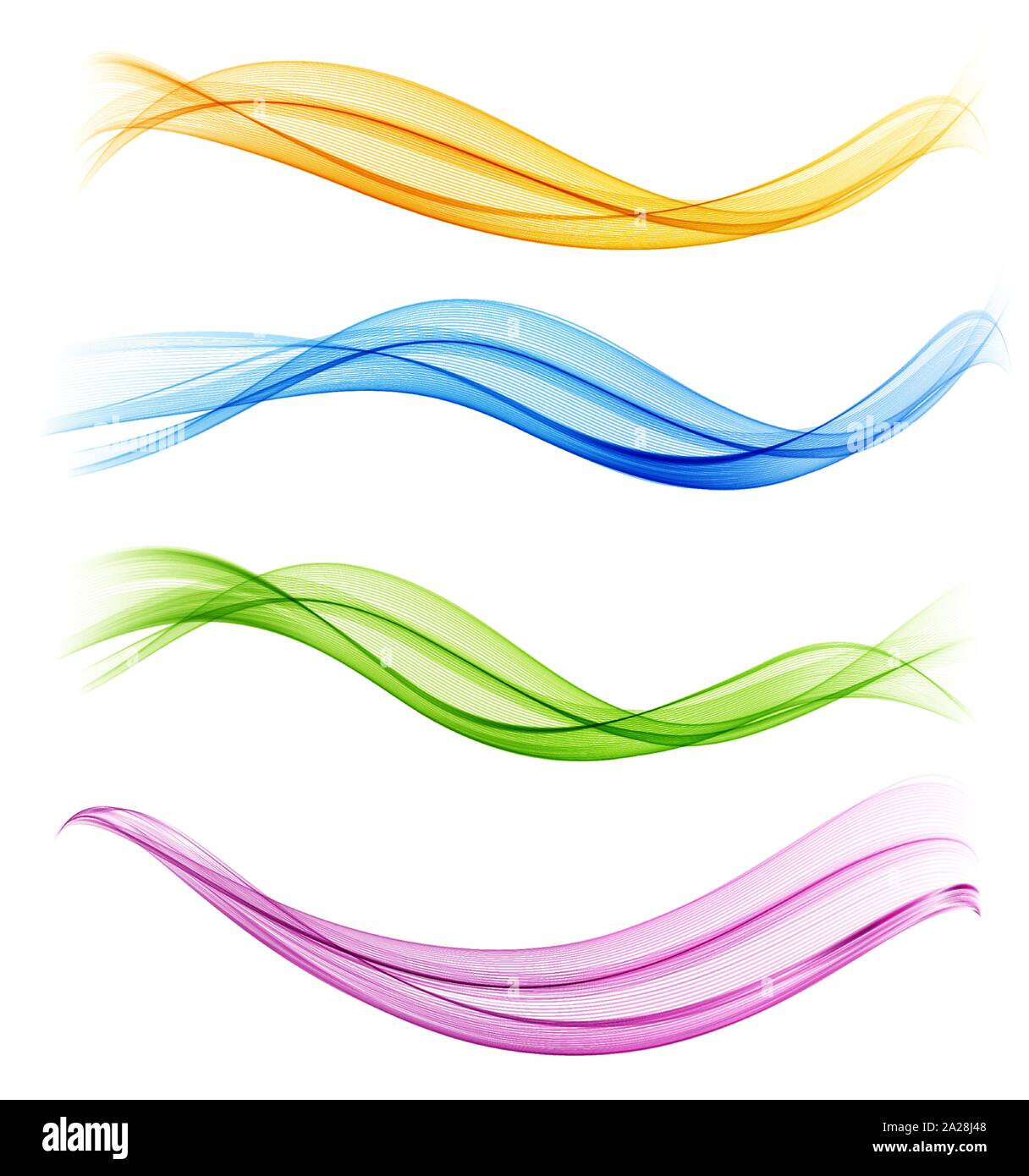 Set of blue abstract wave design element Stock Vector Image & Art - Alamy