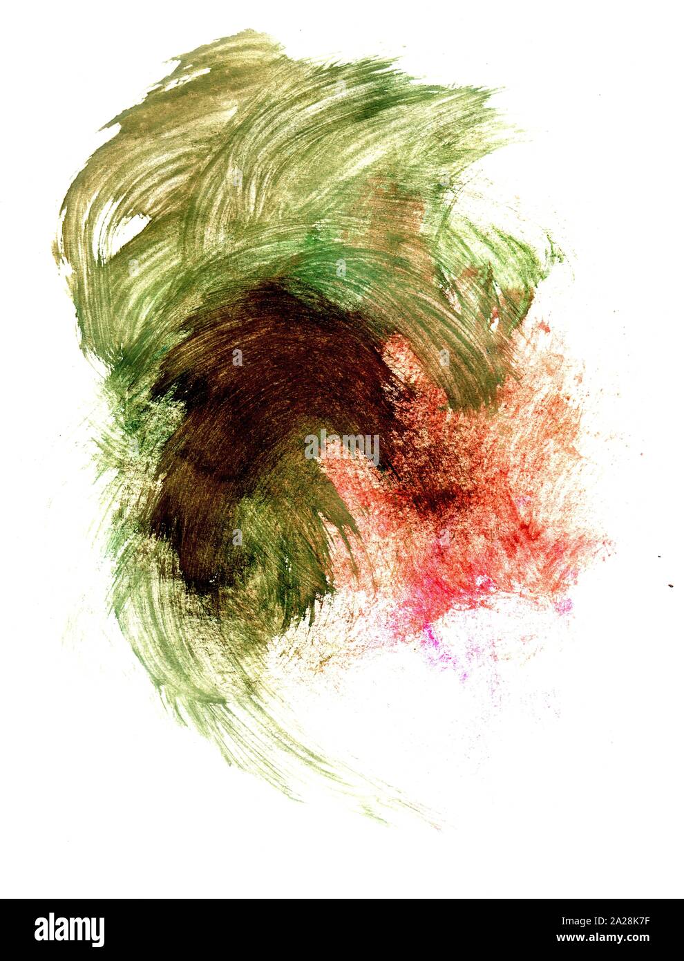 Grunge painted paper texture, multicolor brush strokes as background ...