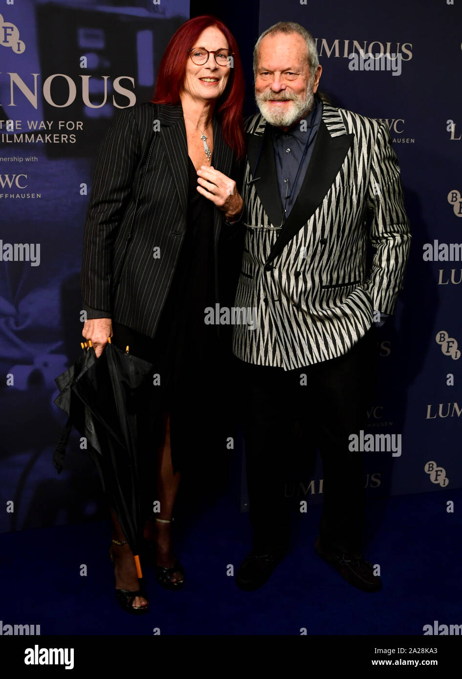 Terry Gilliam and Maggie Weston attending the LUMINOUS Fundraising Gala ...