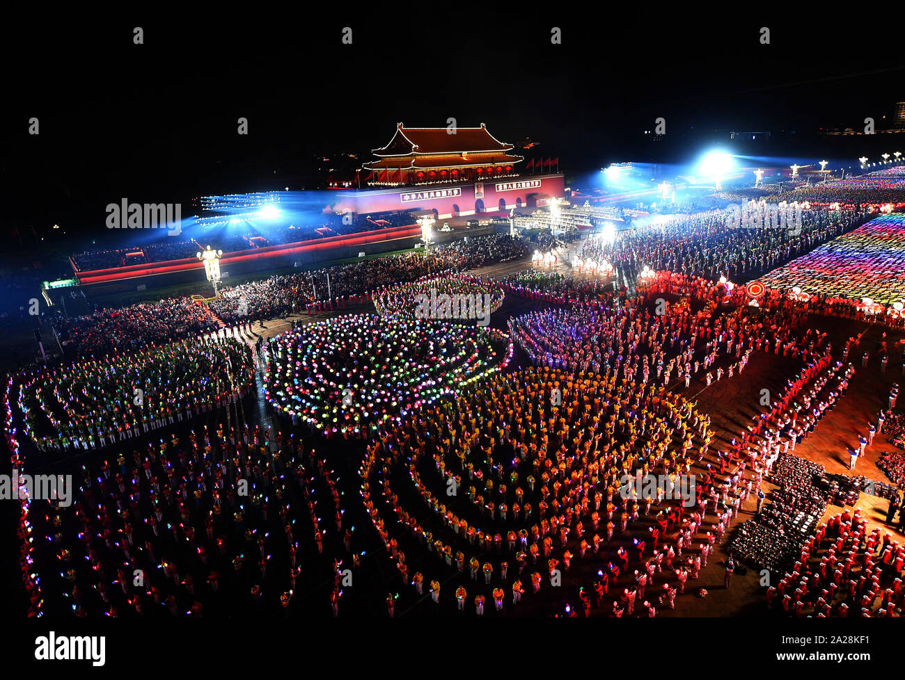 Beijing, China. 1st Oct, 2019. A grand evening gala marking the 70th ...