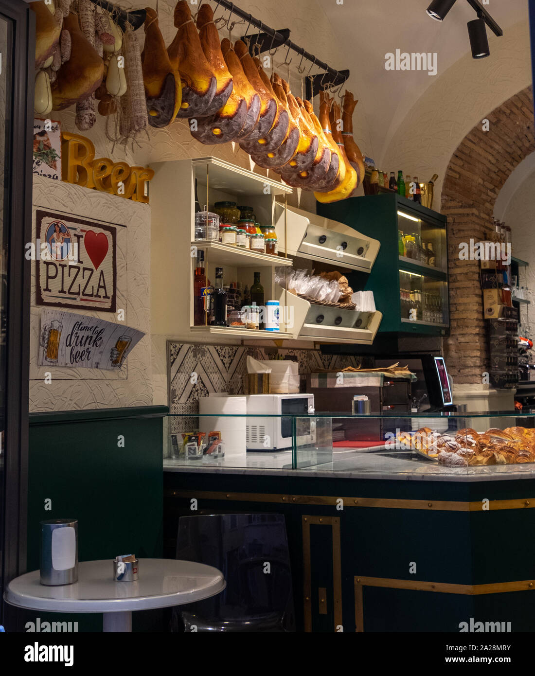 Pizza shop interior hi-res stock photography and images - Alamy