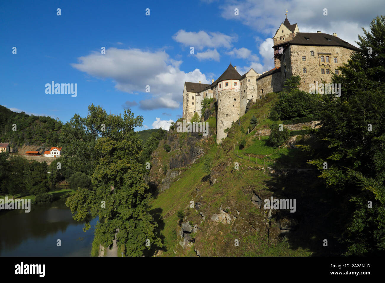 Castle Loket in Czech Republic Stock Photo - Alamy