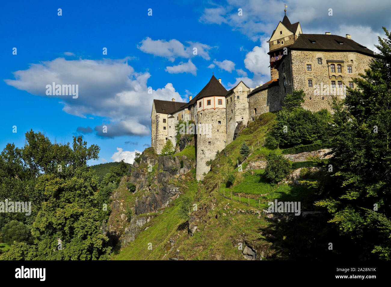Castle Loket in Czech Republic Stock Photo - Alamy