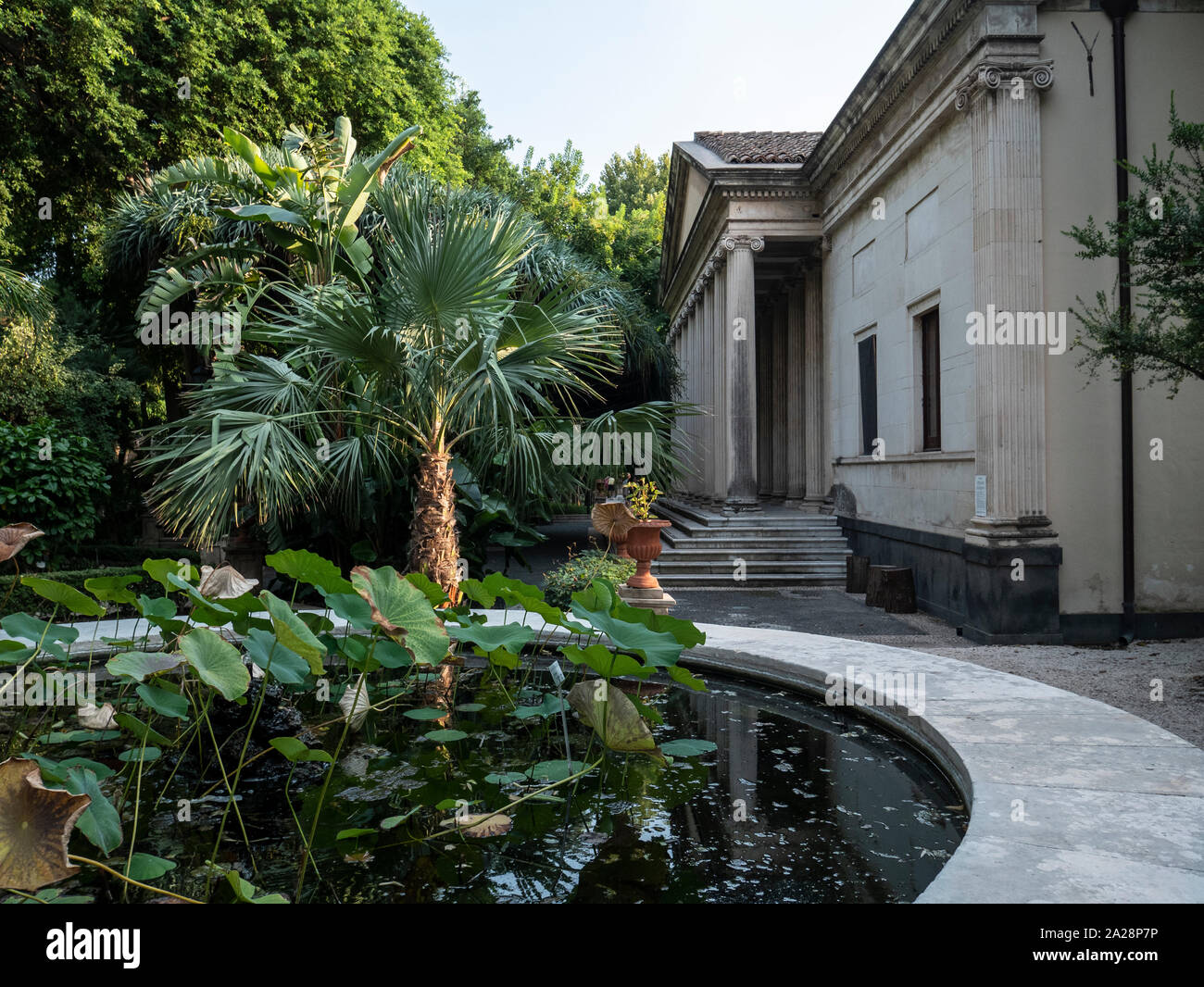 Botanical Gardens (Ortho Botanicio) Catania Sicily Stock Photo - Alamy