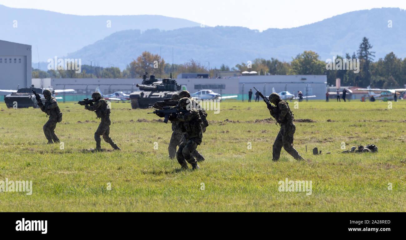 OSTRAVA, CZECH REPUBLIC - SEPTEMBER 22, 2019: NATO Days. Mechanised ...