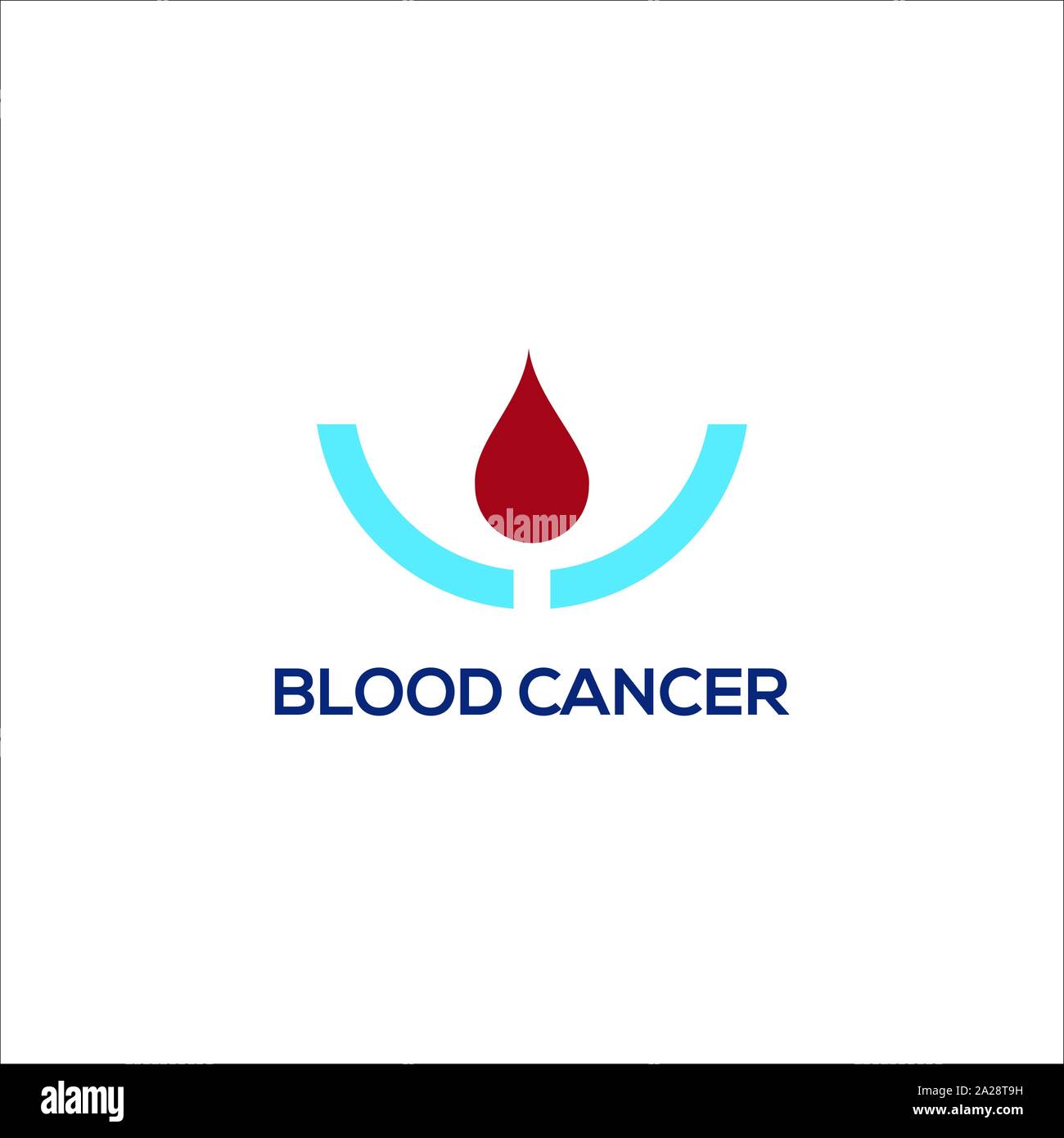 cancer vector icon design Template. Blood Cancer logo design Stock ...
