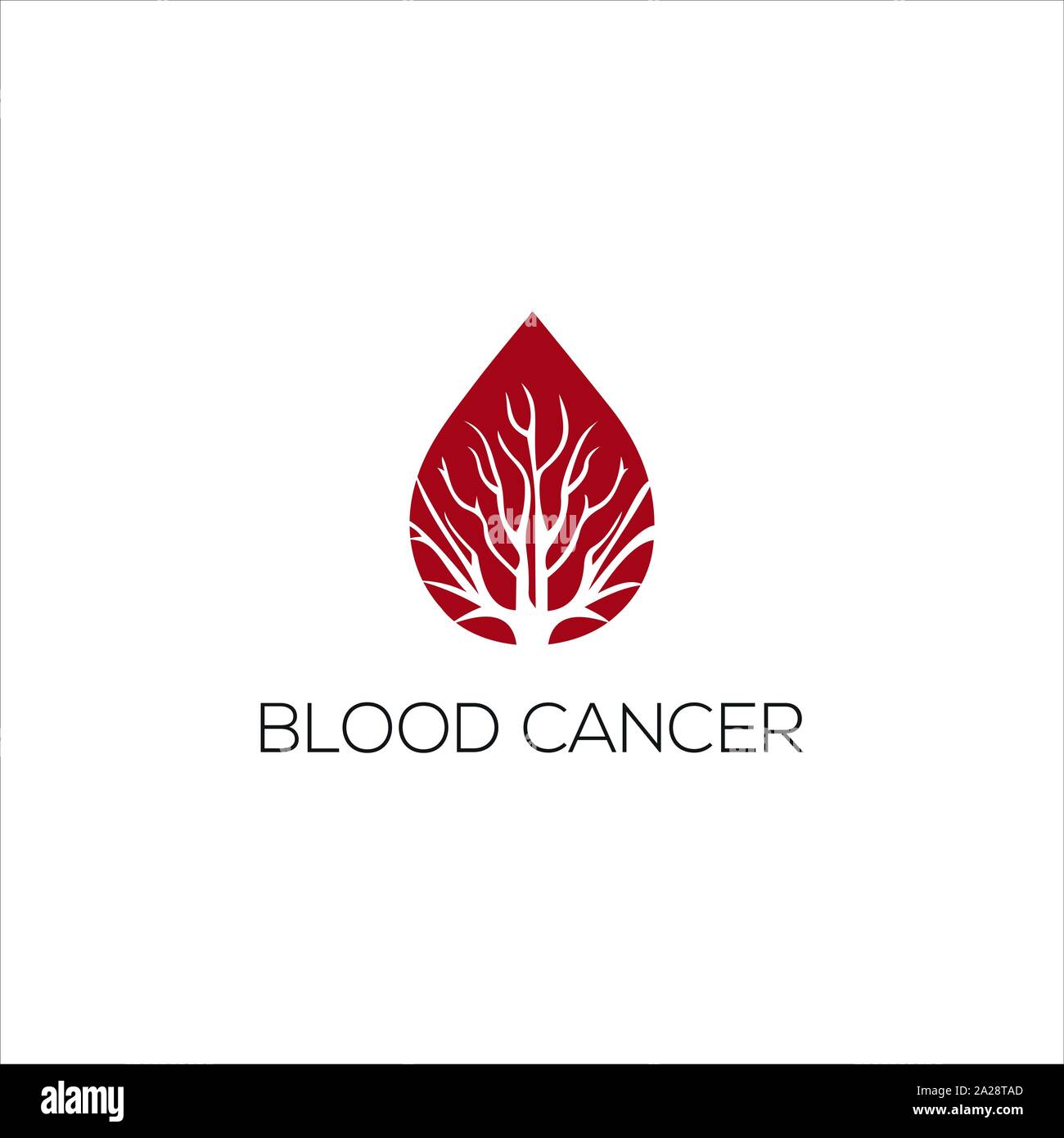cancer vector icon design Template. Blood Cancer logo design Stock ...