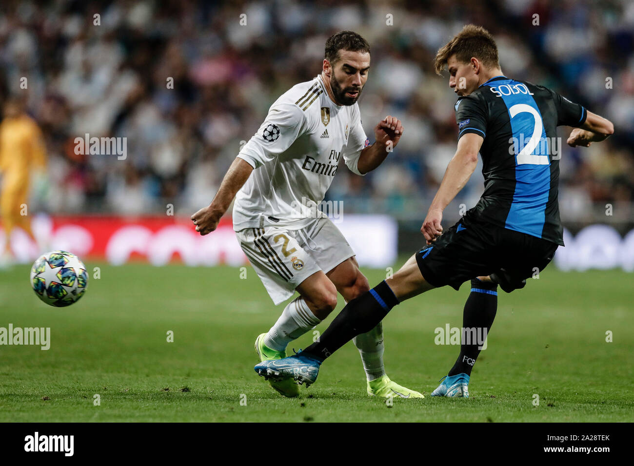 Estadio Santiago Bernabeu, Madrid, Spain. 1st Oct, 2019. UEFA Champions ...