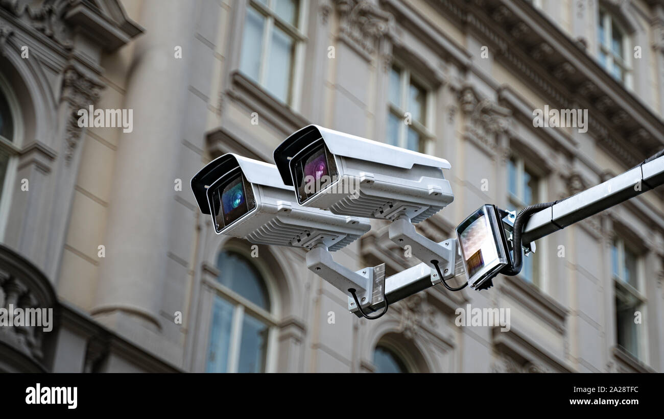 Cctv outdoor camera building hi-res stock photography and images - Alamy