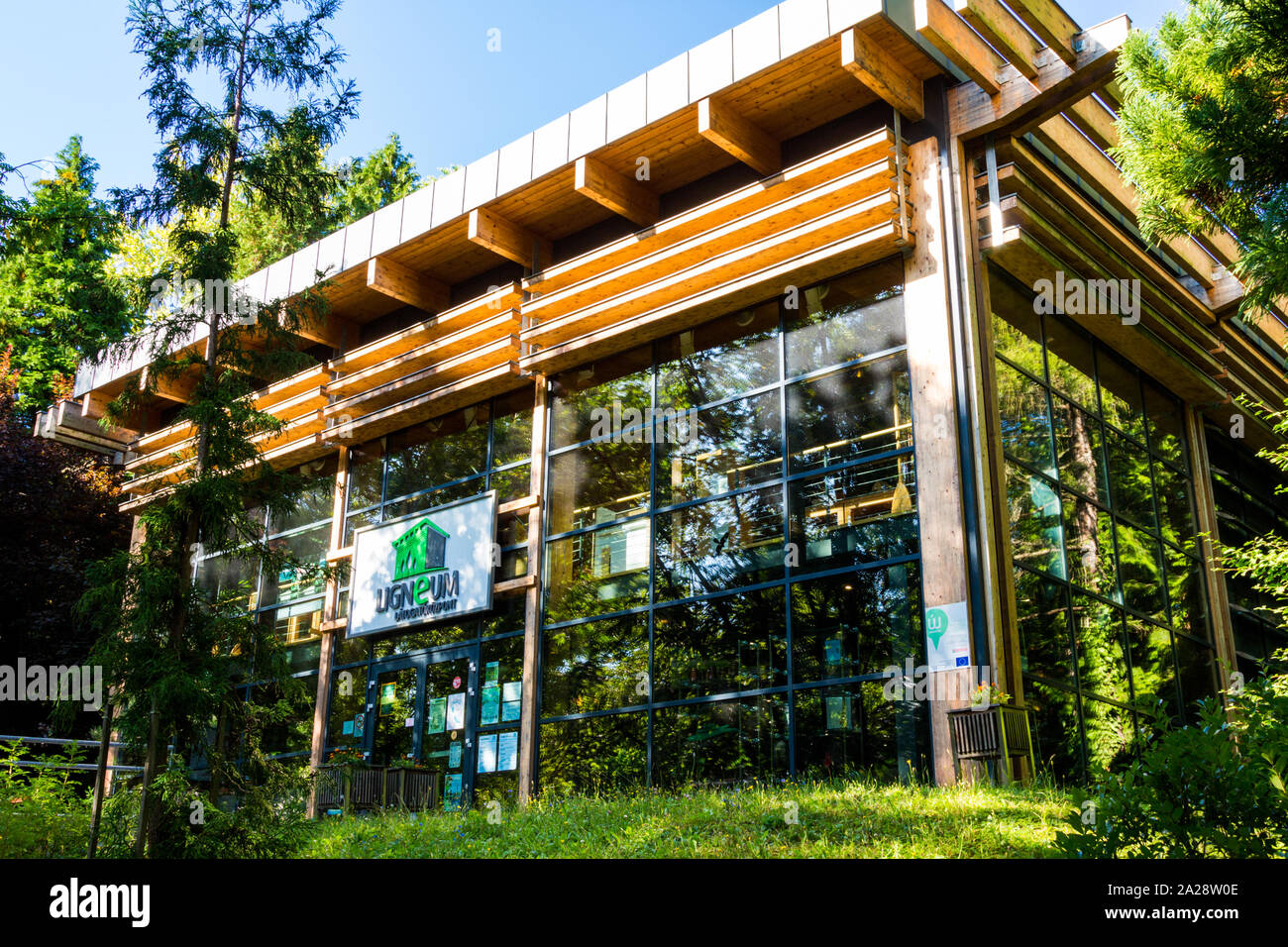 Ligneum Latogatokozpont (Visitor Centre of the Sopron University) front ...