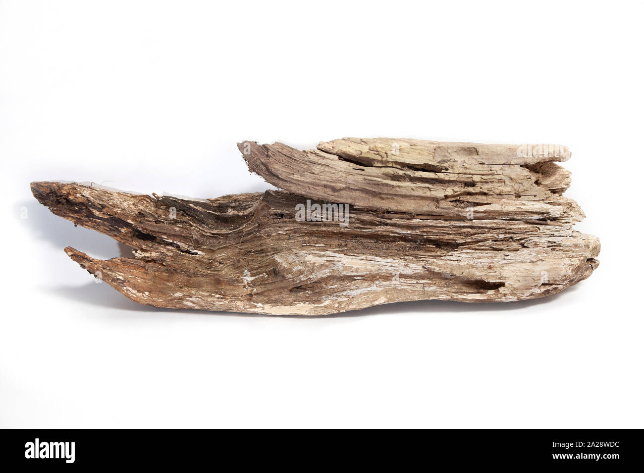 Pieces of drift wood isolated on a white background Stock Photo - Alamy