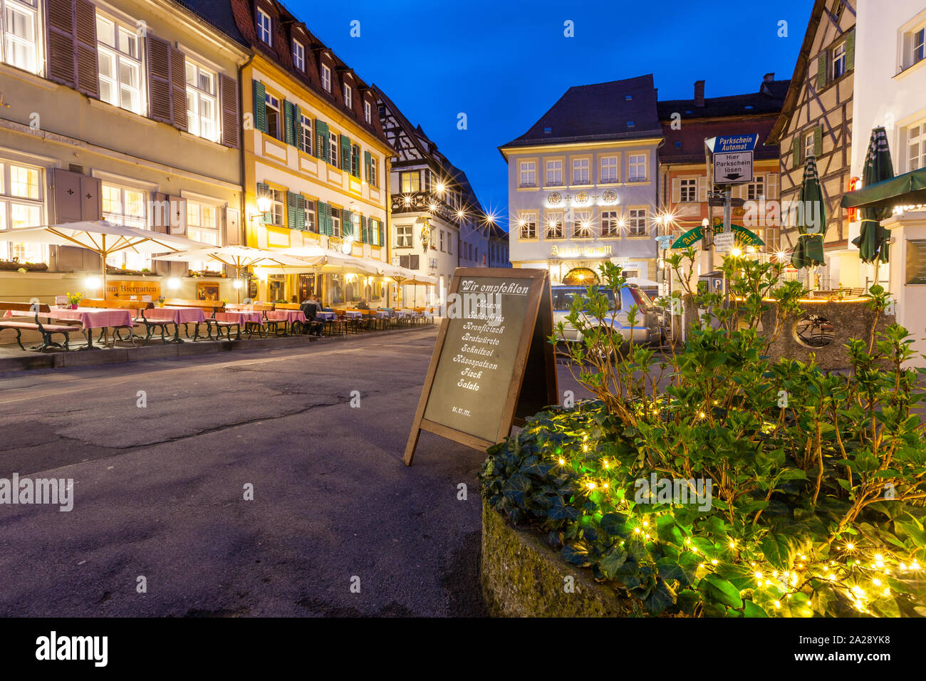 Restaurants and breweries in Bamberg, Germany Stock Photo - Alamy